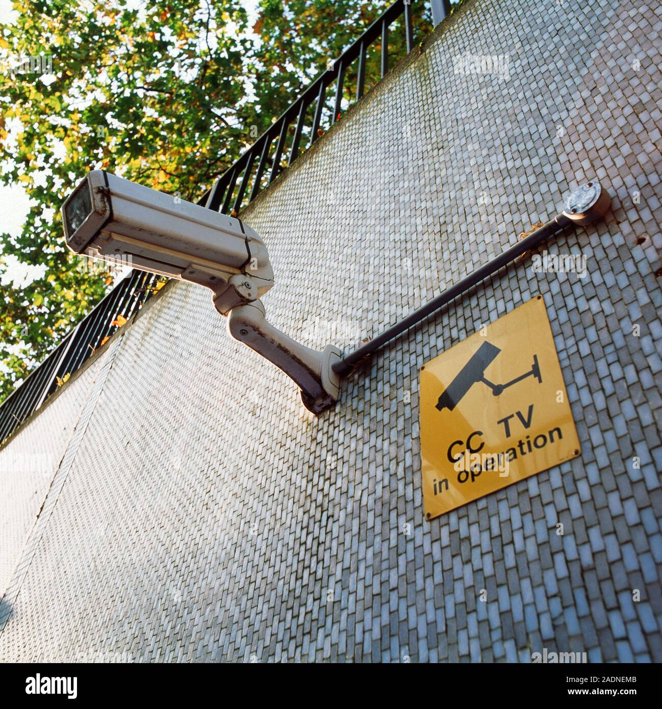 CCTV camera mounted on a wall. This Closed-Circuit Television (CCTV ...
