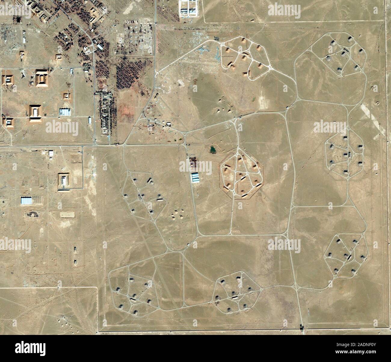 Missile factory, Iraq. Satellite image of a suspected missile factory ...