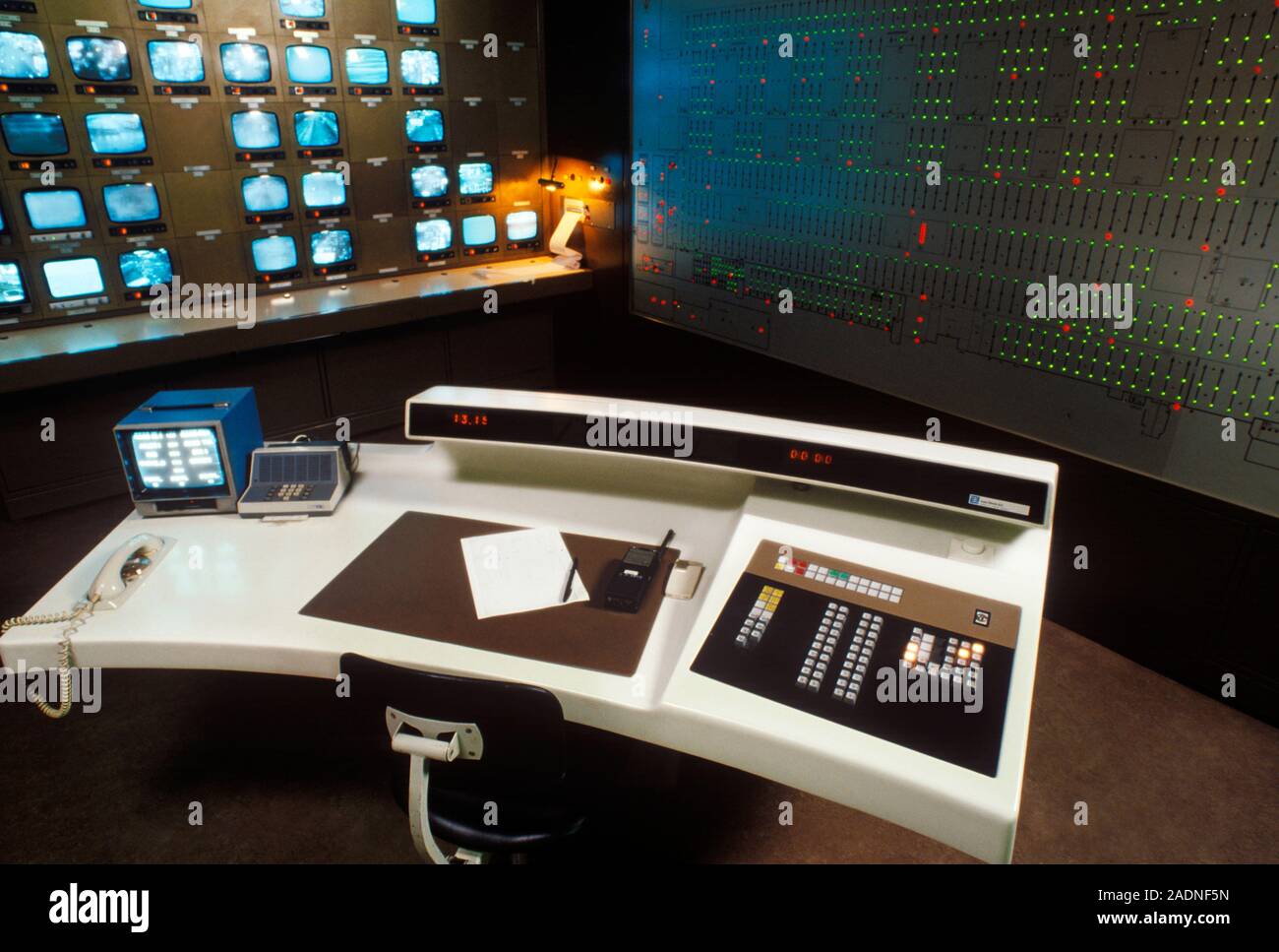 Security control room in a shopping centre Stock Photo - Alamy