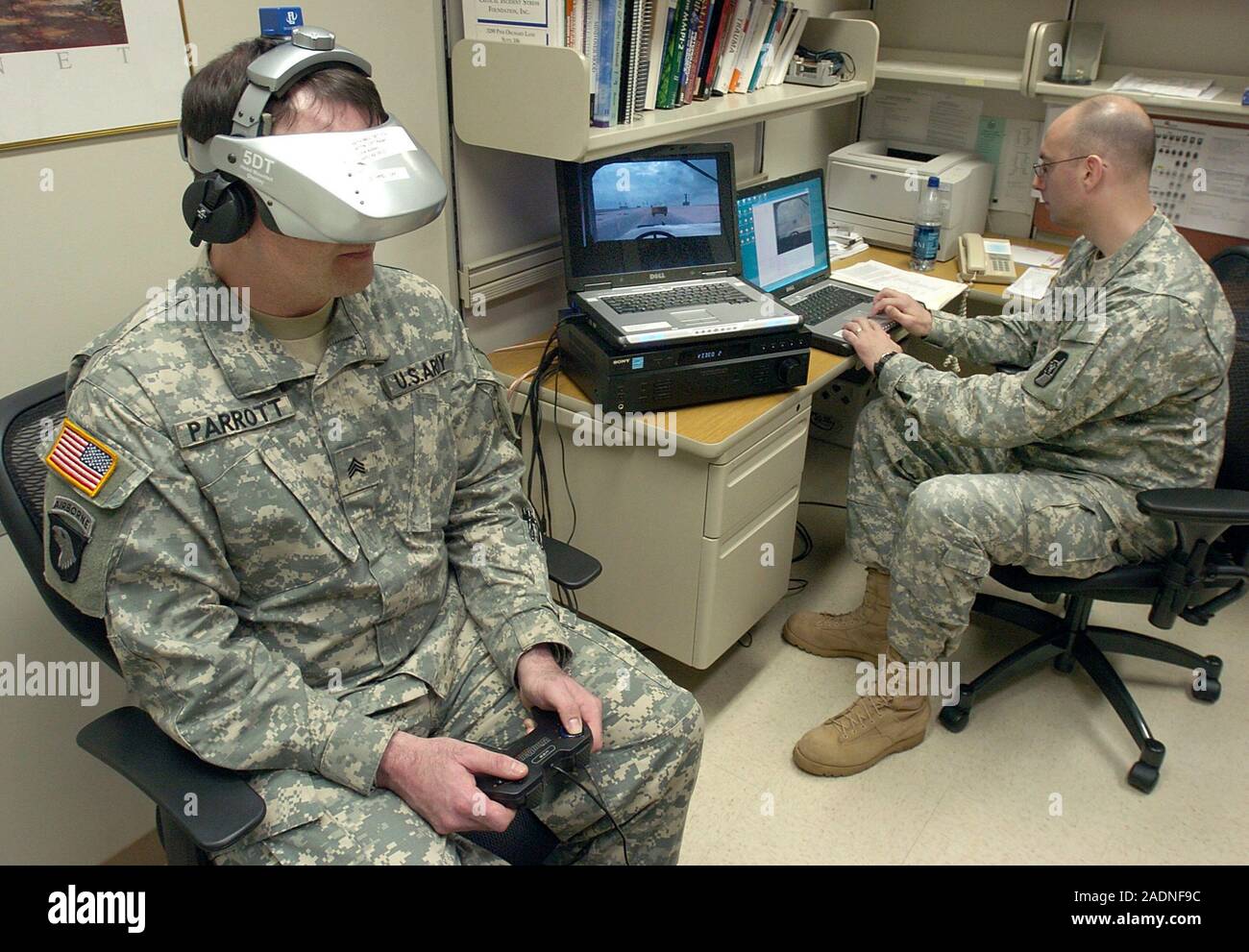 Post-traumatic stress disorder treatment. Virtual reality simulator ...