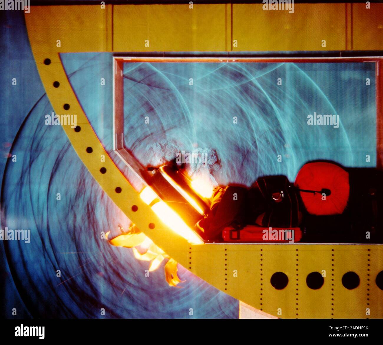 Bomb explosion. Image 5 of 6. Full-scale Schlieren photograph taken ...