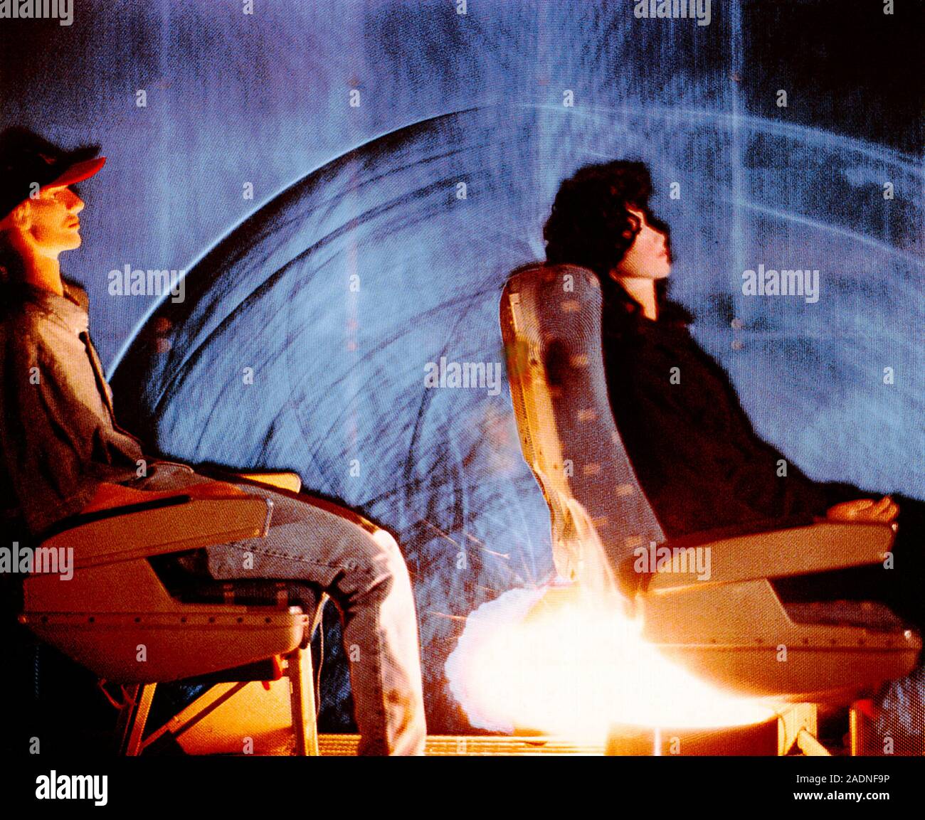 Bomb explosion. Full-scale Schlieren photograph of a bomb exploding ...