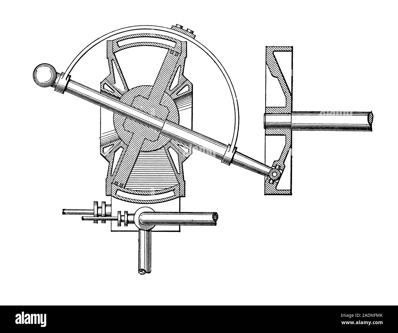 Bischopp rotary steam engine. Diagram of the rotary steam engine ...