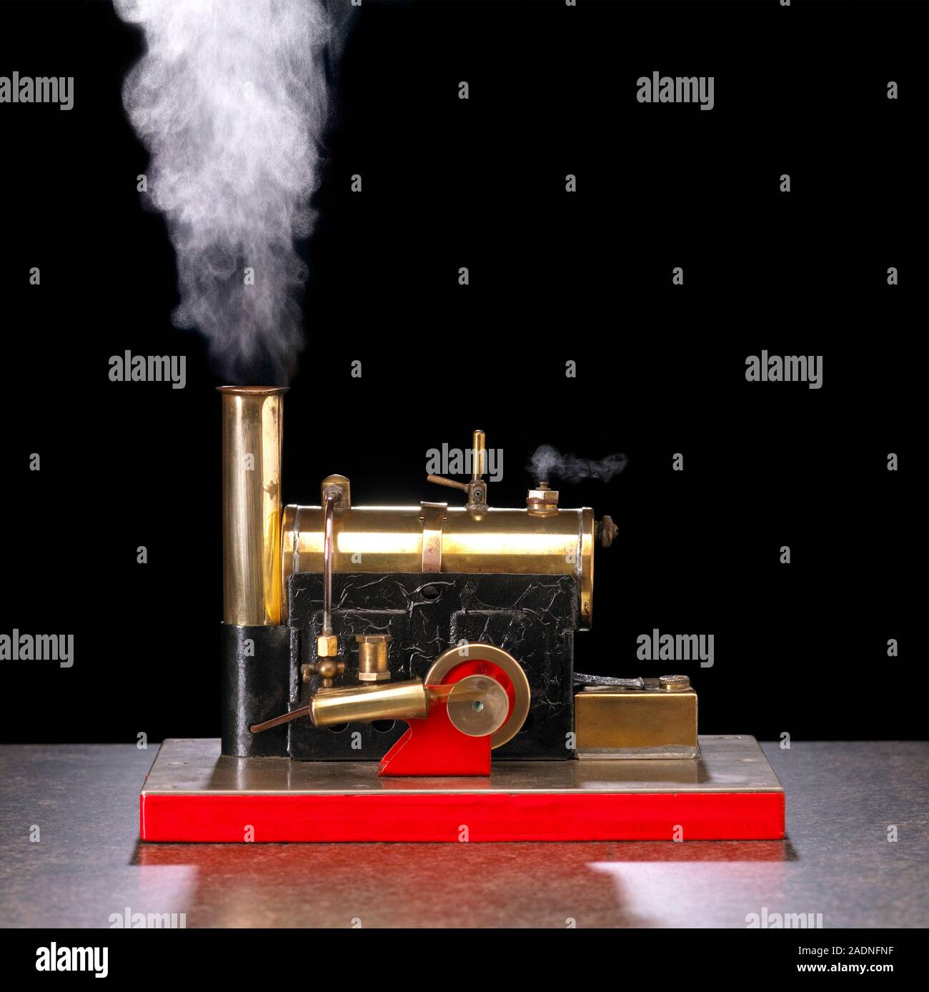 Model steam engine. This model steam engine uses methylated spirit as ...