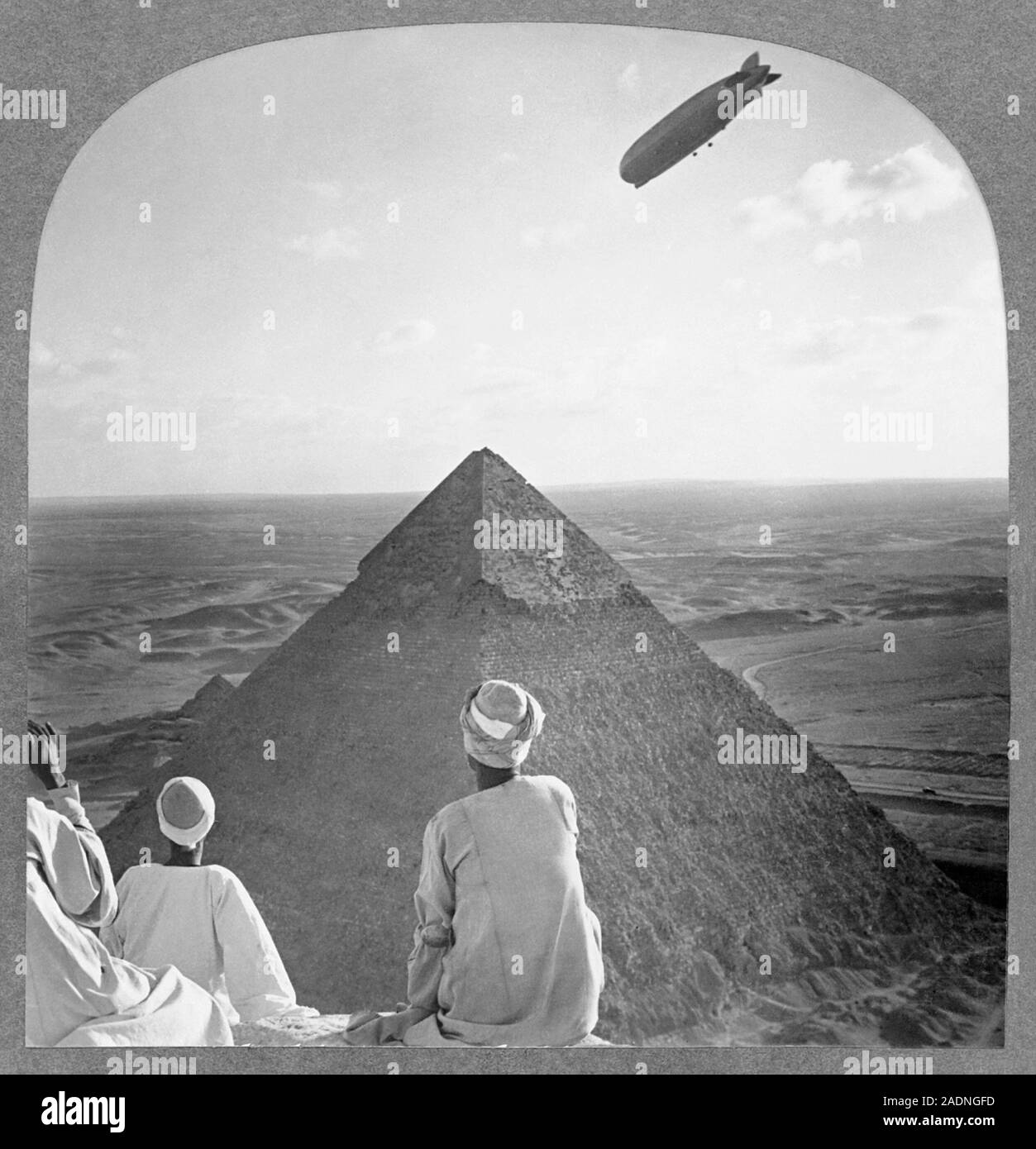 Graf Zeppelin in Egypt. Officially known as the LZ 127 Graf Zeppelin ...