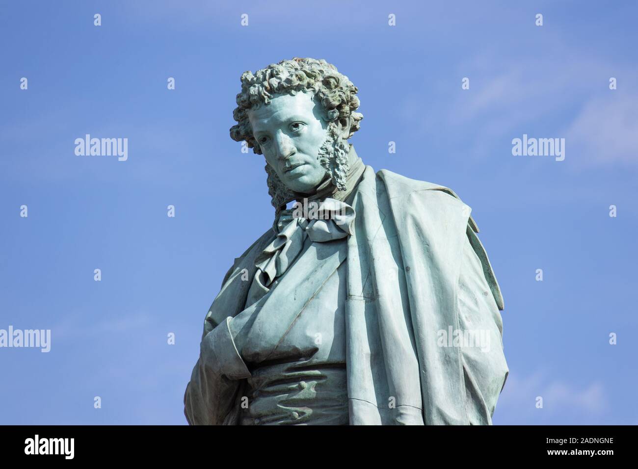 Alexander Pushkin statue, by Opekushin, Pushkin Square, Moscow, Russia ...