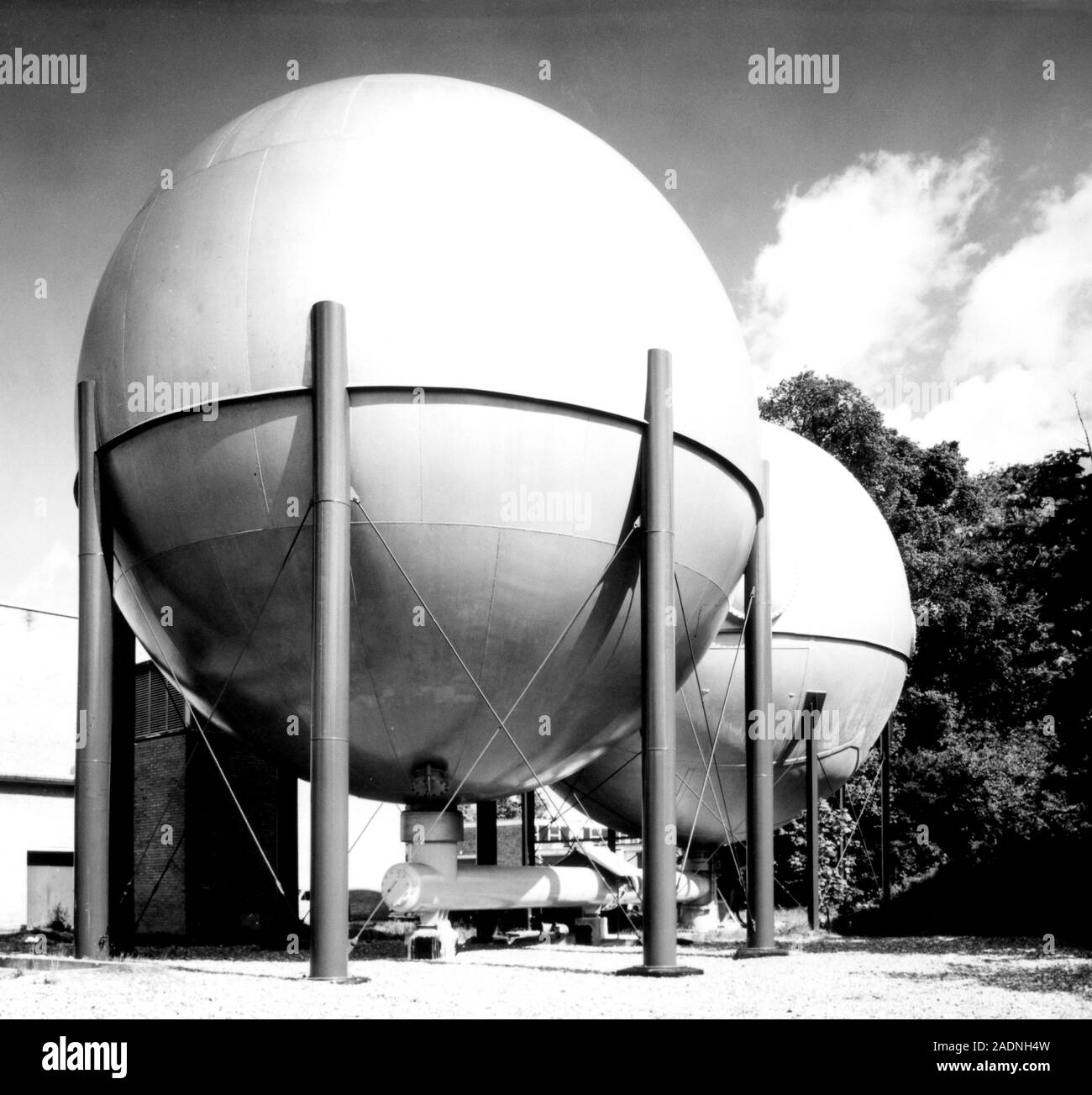 Vacuum spheres. These spheres are used in conjunction with a hypersonic ...