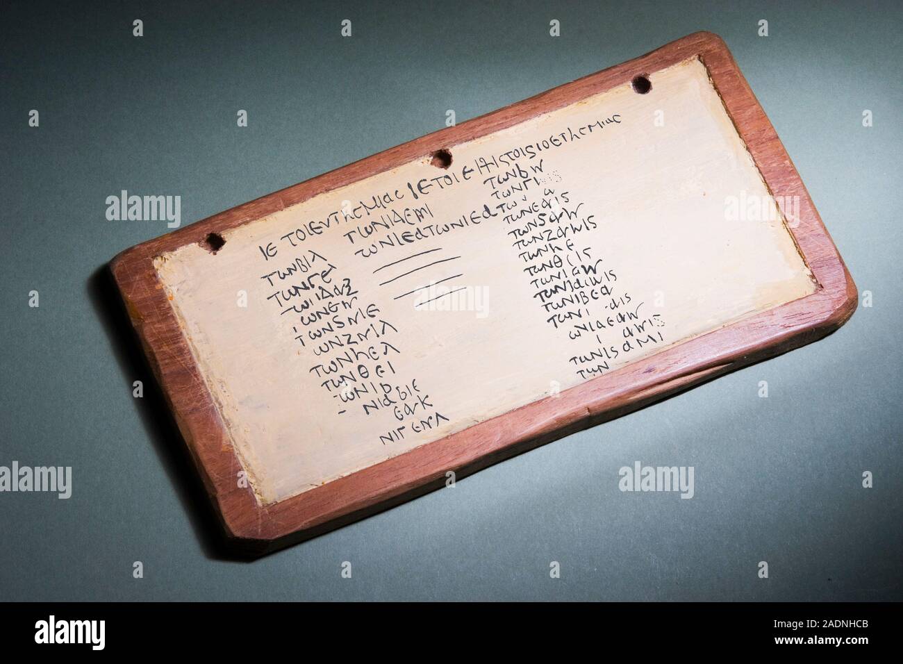 Child's mathematics tablet. Reproduction of a tablet attributed to the ...