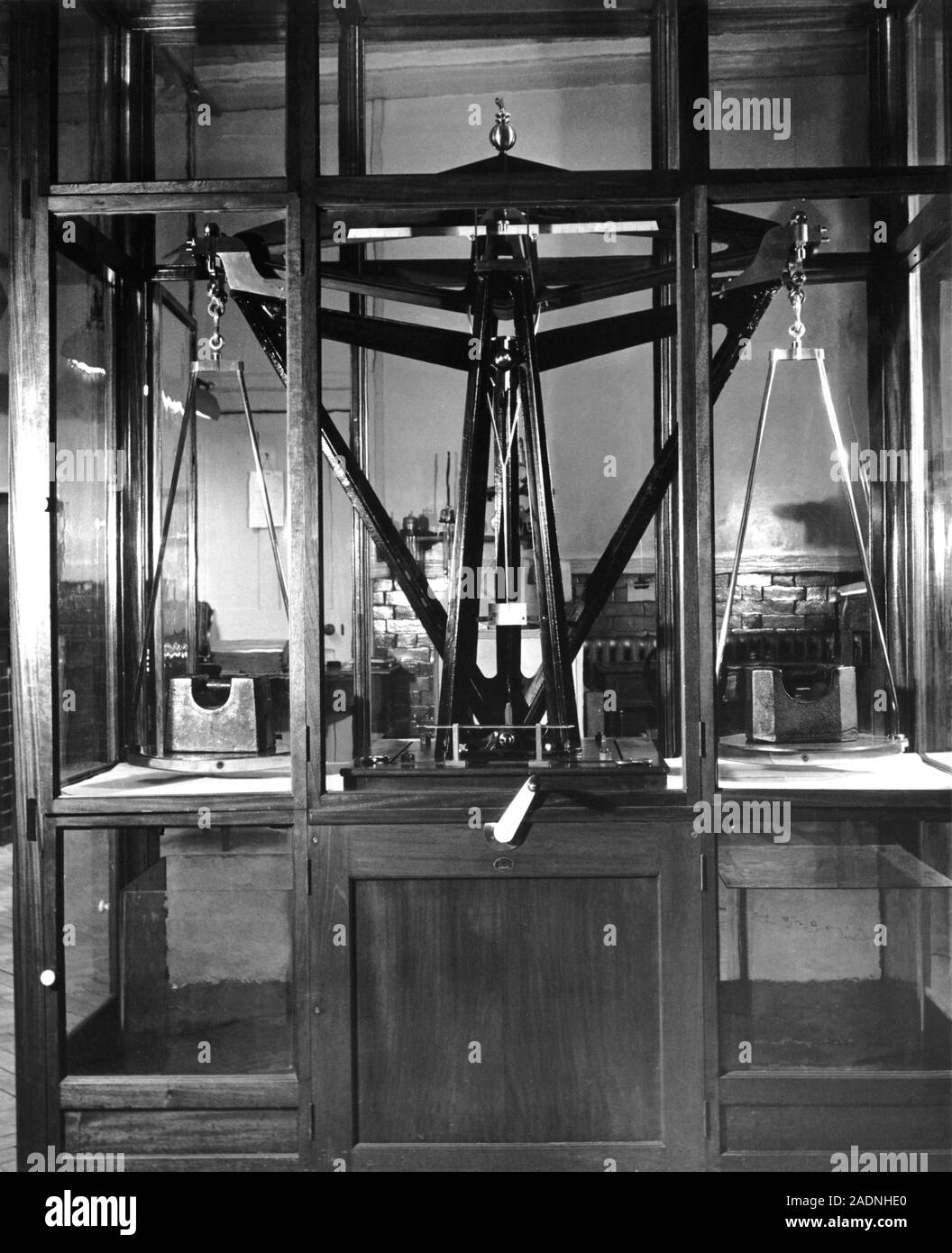 Large mass balance. These weights are of a high accuracy, and are used ...