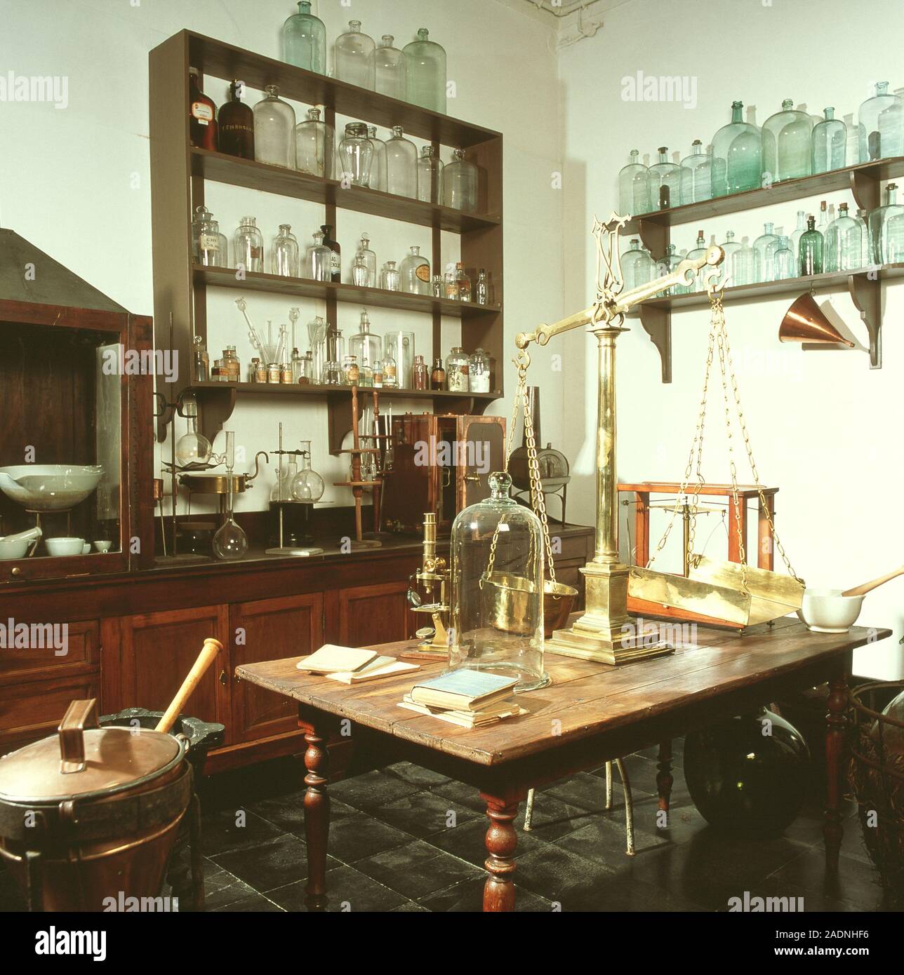 Chemistry laboratory from the end of the nineteenth century Stock Photo ...