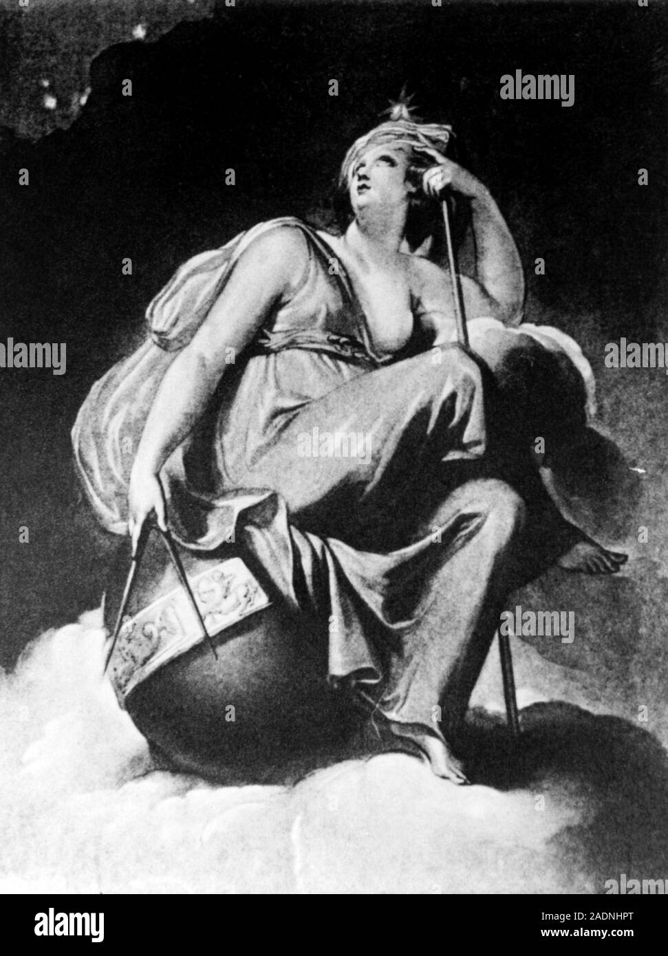 Urania. Artwork of Urania, the Greek goddess of astronomy. In mythology Urania was one of the ...