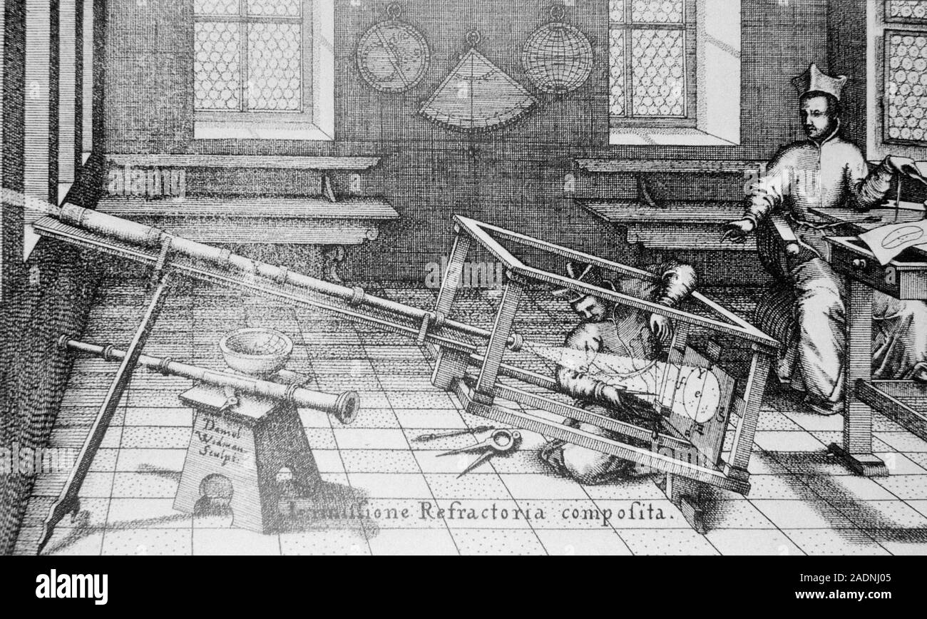 Sunspot mapping. German astronomer Christoph Scheiner (1575-1650 ...