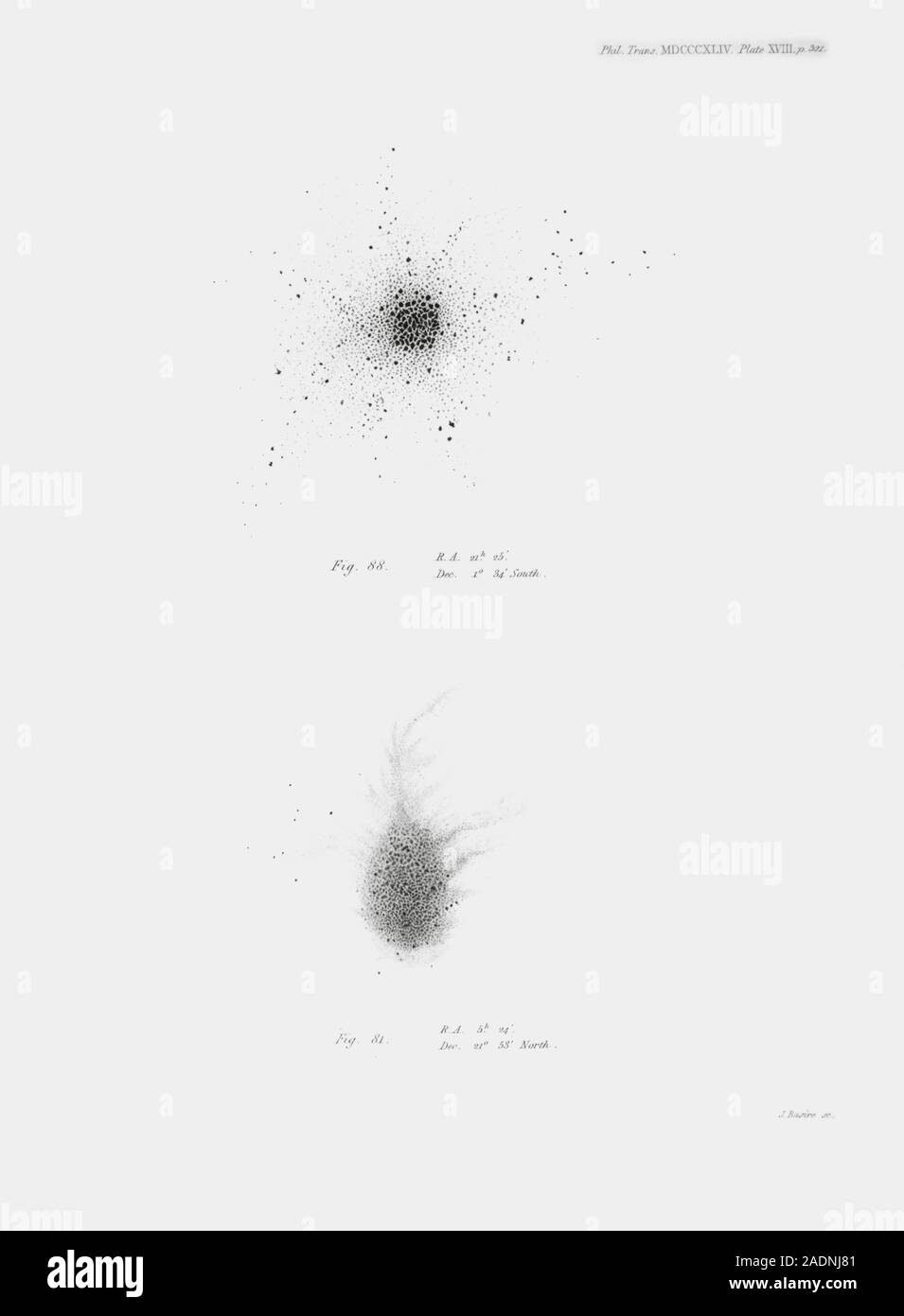 Lord Rosse's drawing of the Crab Nebula (bottom). The Crab Nebula got ...