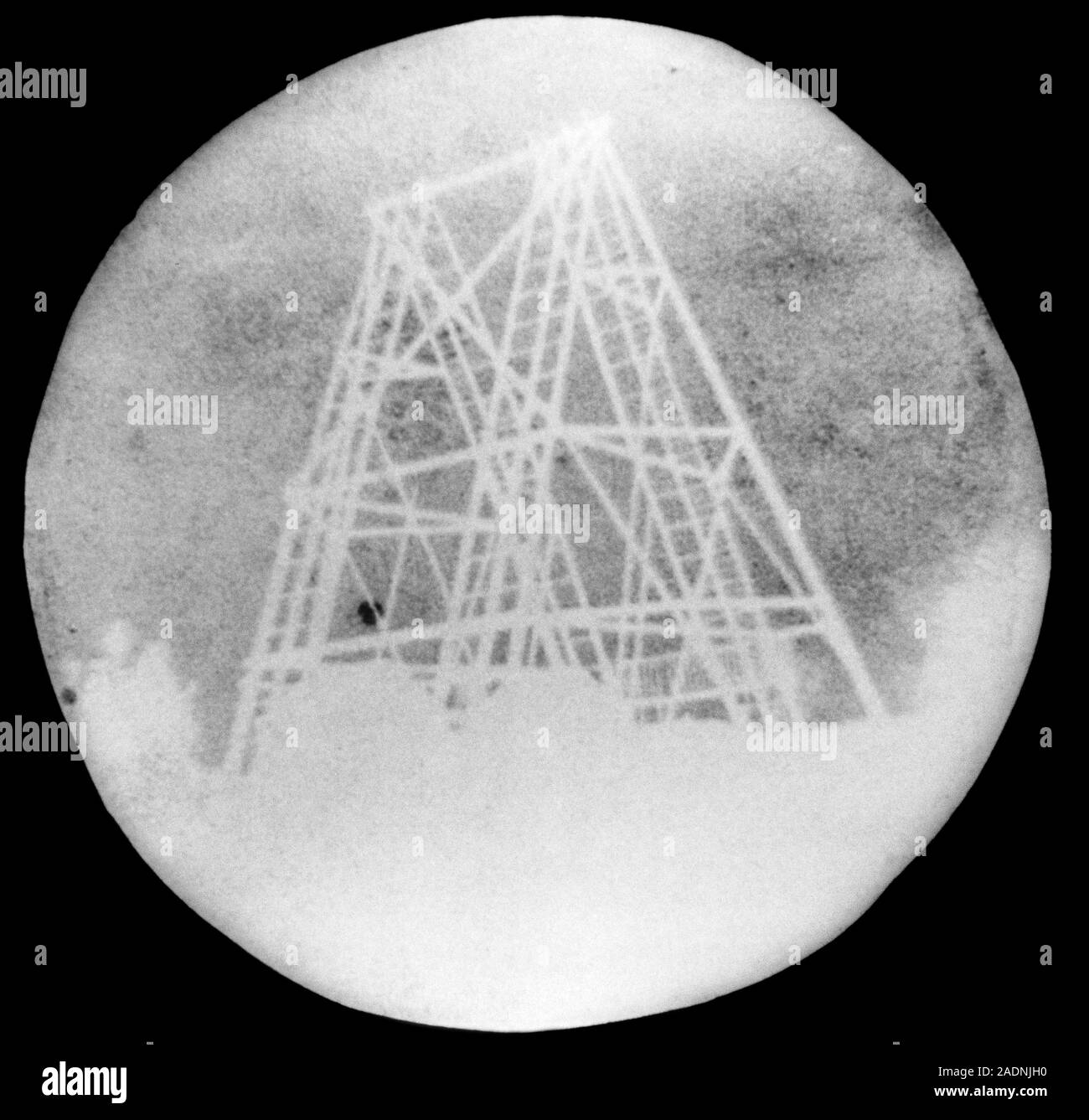 Early scientific photography. Photograph showing the paper calotype ...