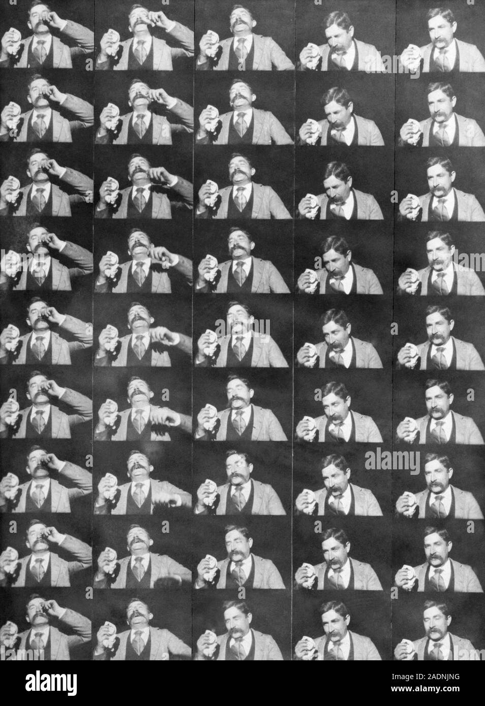 Edison kinetoscopic record of a sneeze, 7th January, 1894. The five ...