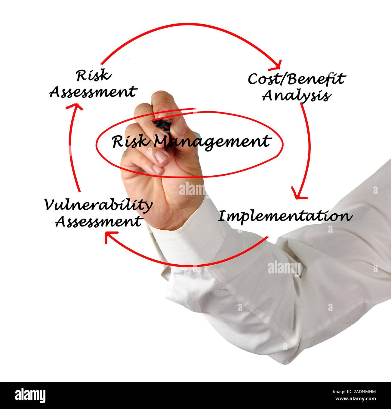 Diagram of risk management Stock Photo - Alamy