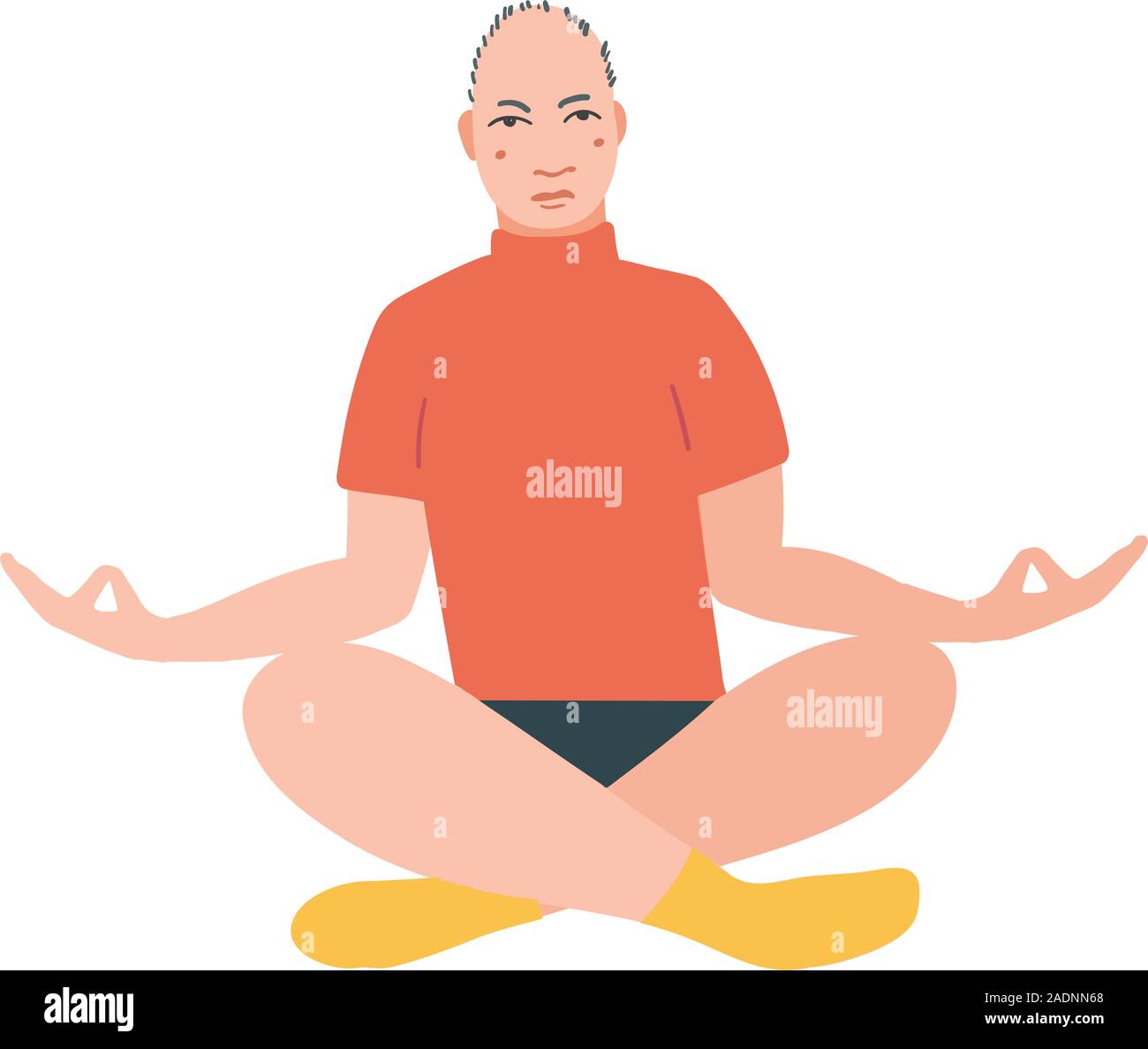 Cross legged boy girl Stock Vector Images - Alamy