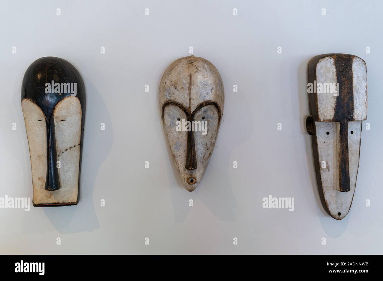 African masks worn during tribal celebrations Stock Photo - Alamy