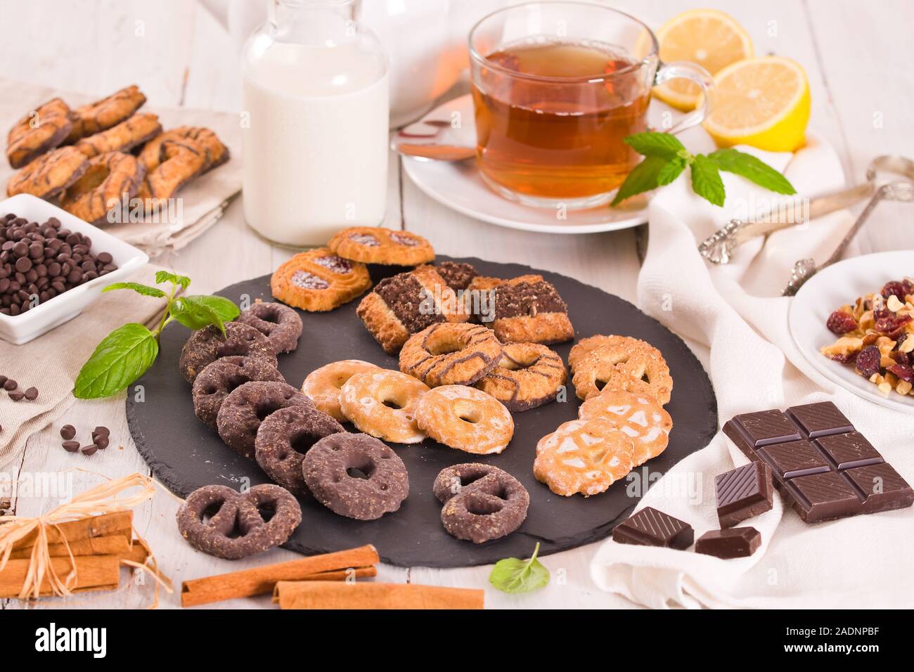 Shortcrust pastry biscuits Stock Photo - Alamy