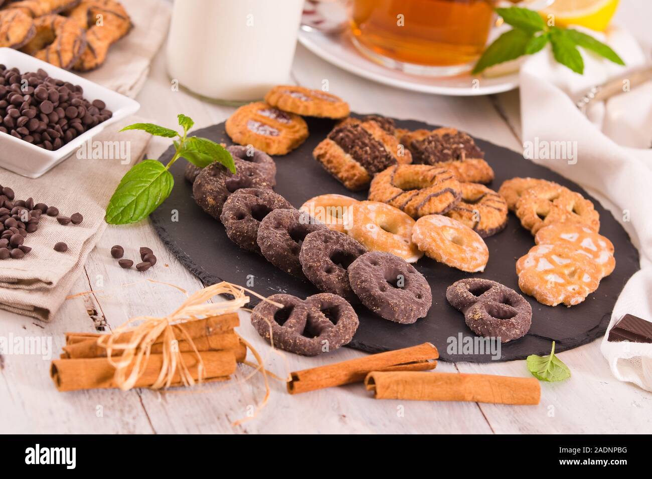Shortcrust pastry biscuits Stock Photo - Alamy