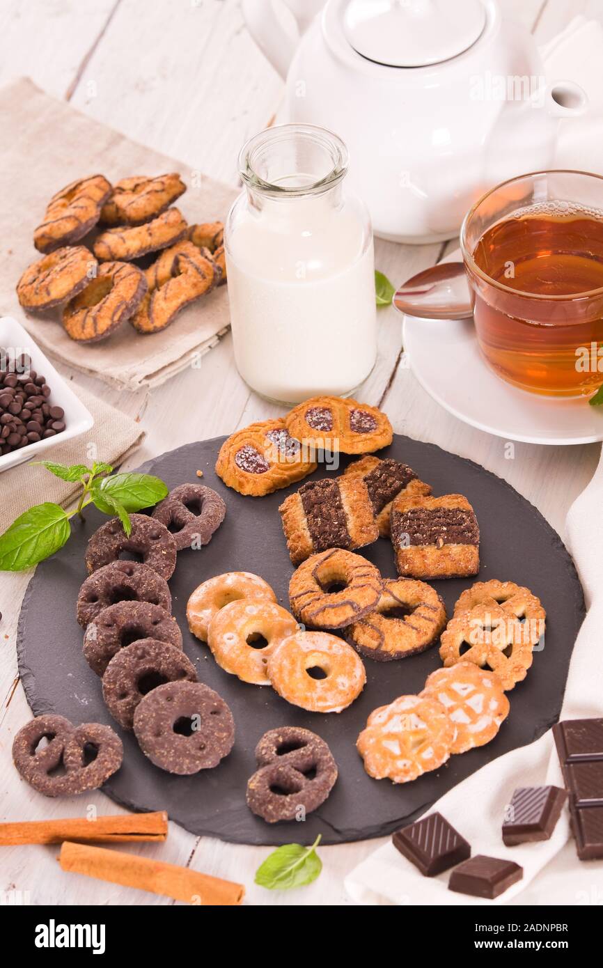 Shortcrust pastry biscuits Stock Photo - Alamy