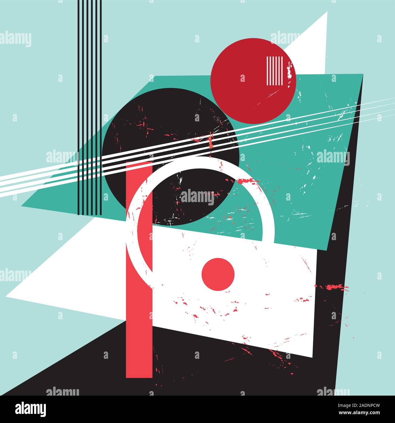 Vector abstract seamless background of geometric colored objects ...