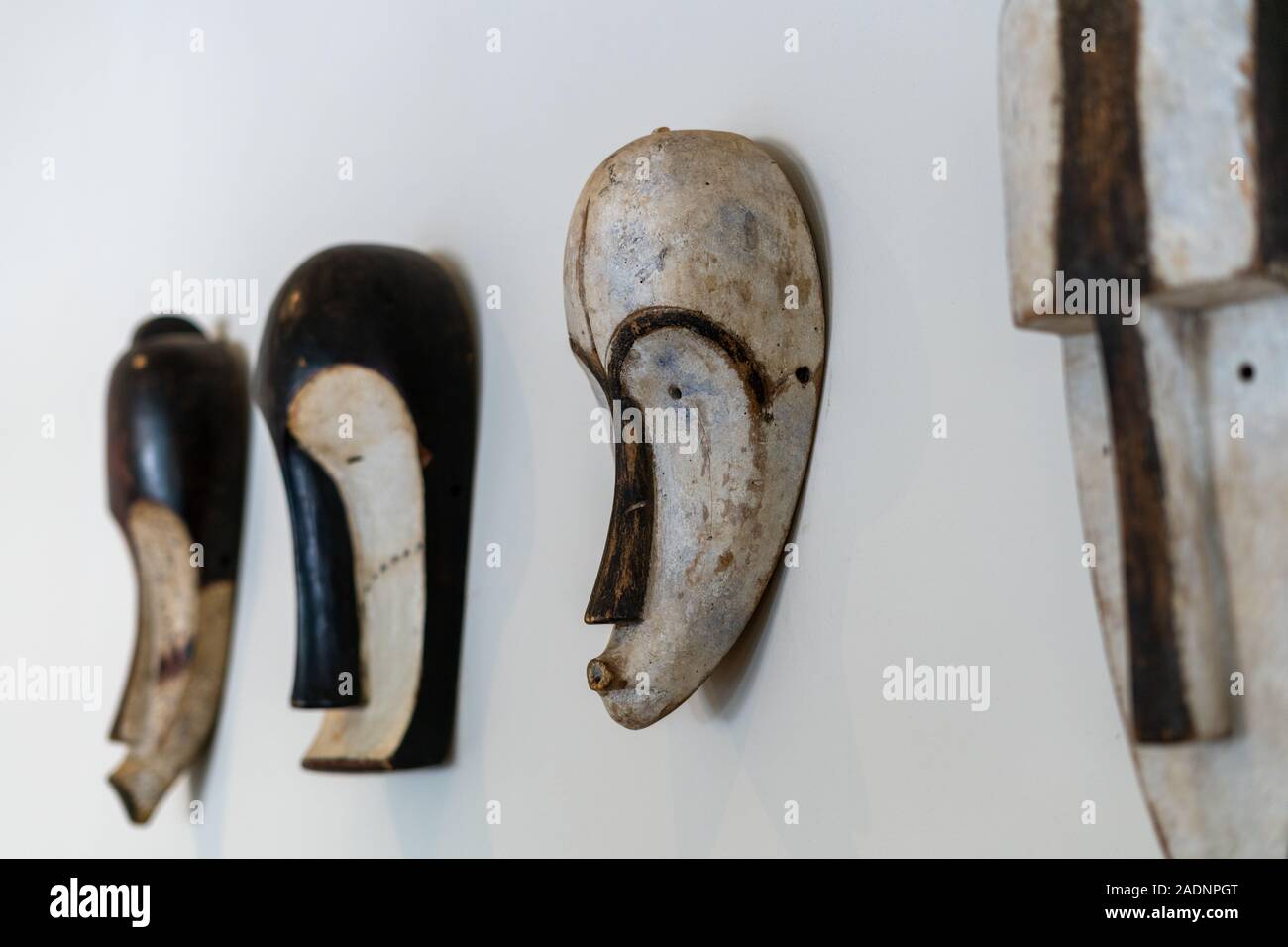 African masks worn during tribal celebrations Stock Photo - Alamy