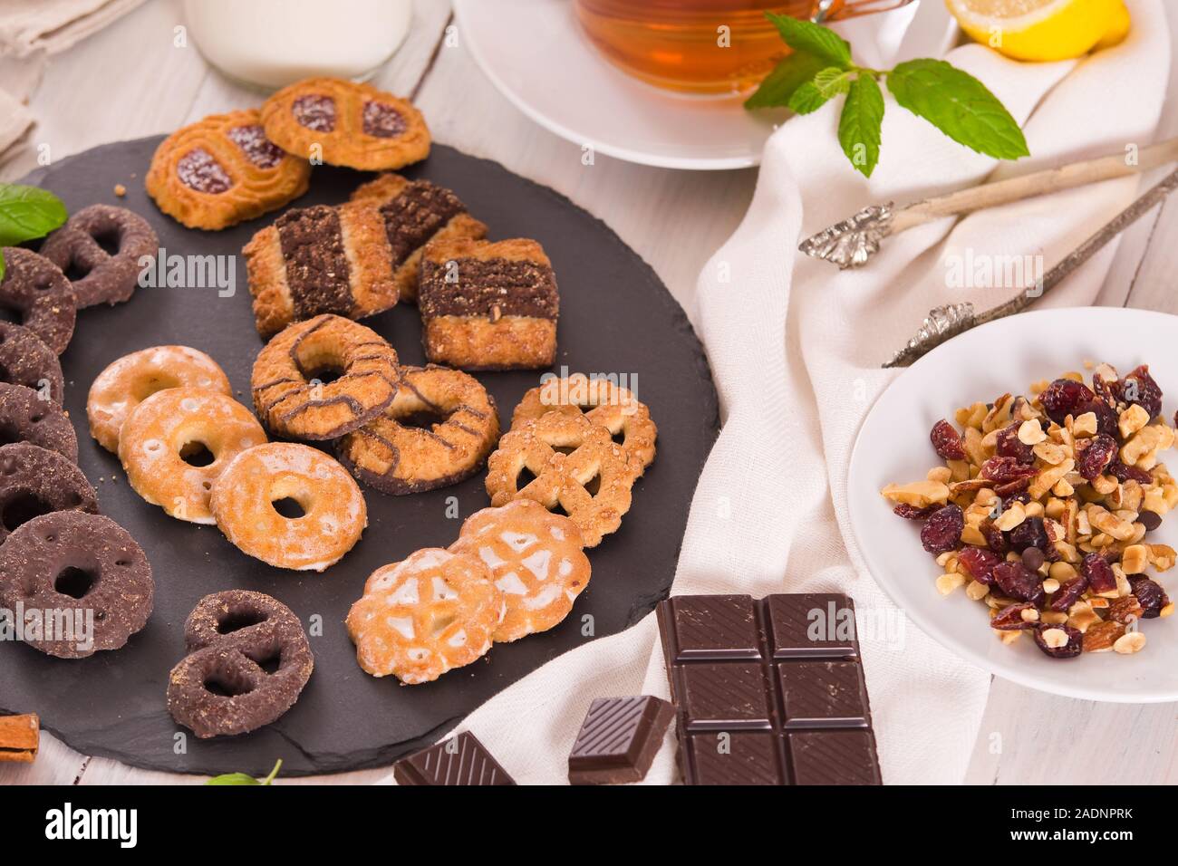 Shortcrust pastry biscuits Stock Photo - Alamy