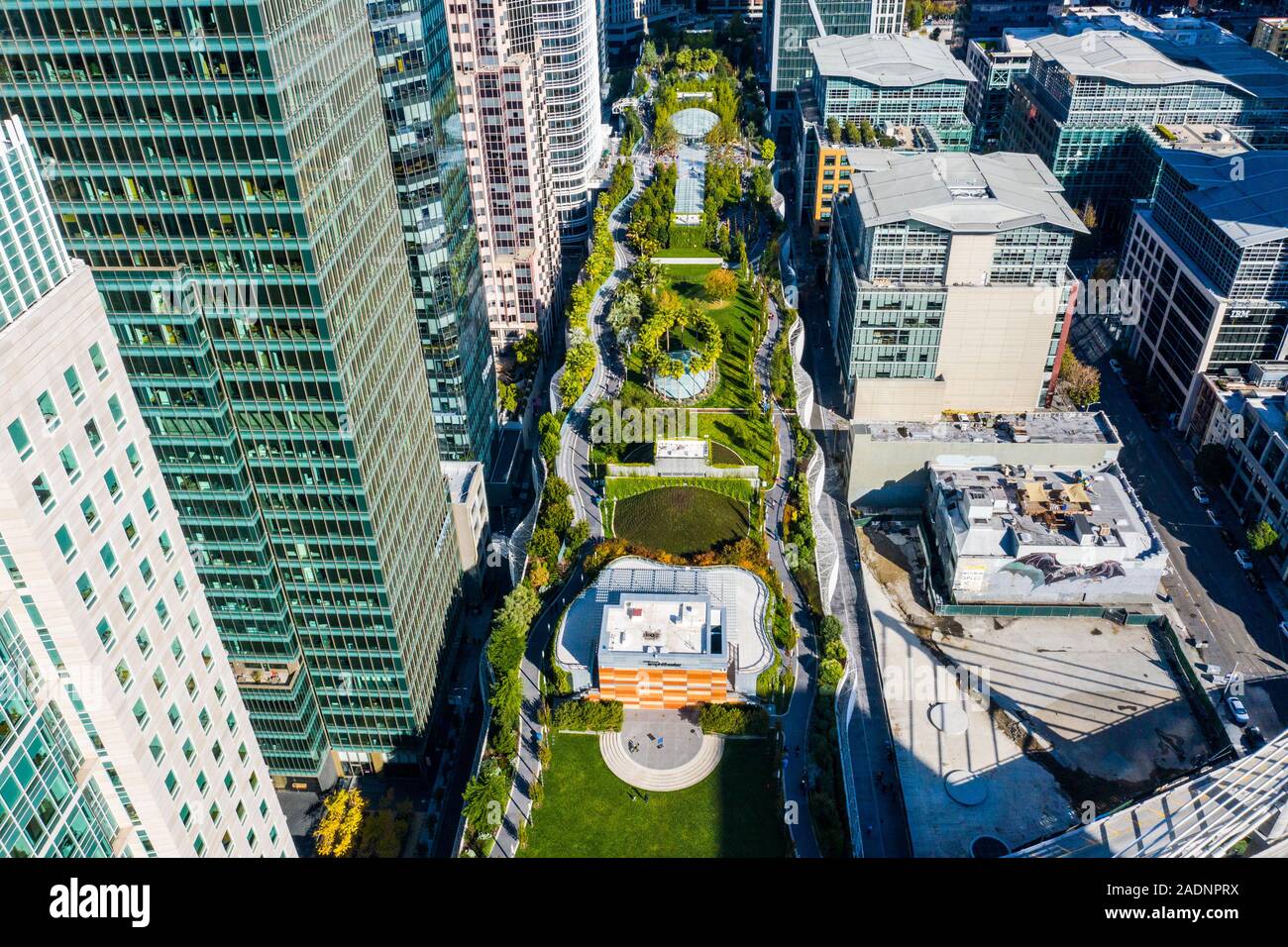 Salesforce Park, Transbay Transit Center, San Francisco, CA, USA Stock ...