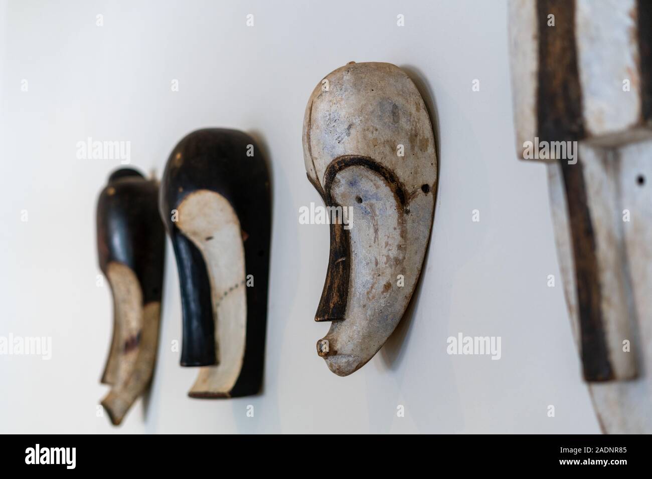 African masks worn during tribal celebrations Stock Photo - Alamy