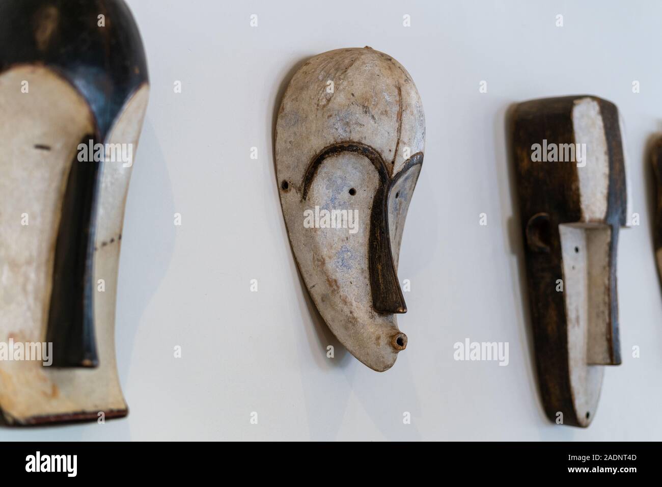 African masks worn during tribal celebrations Stock Photo - Alamy