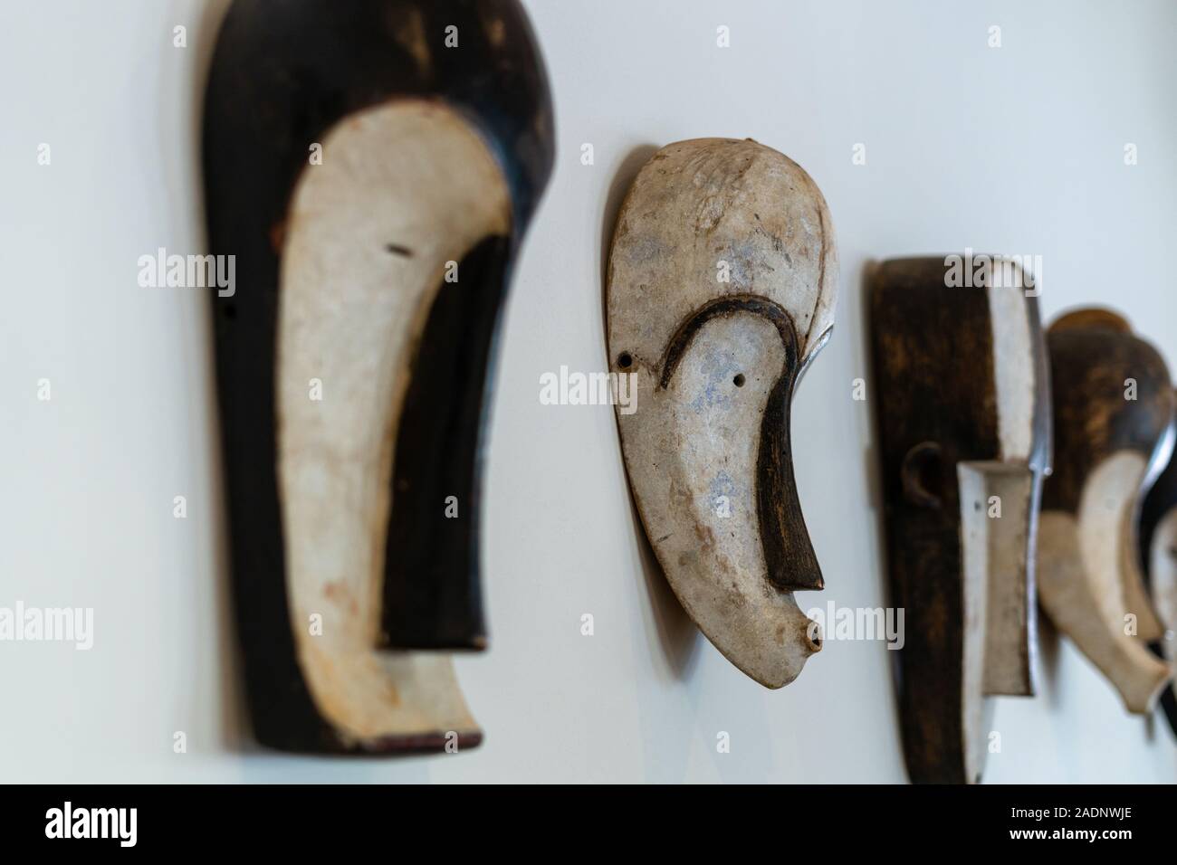 African masks worn during tribal celebrations Stock Photo - Alamy