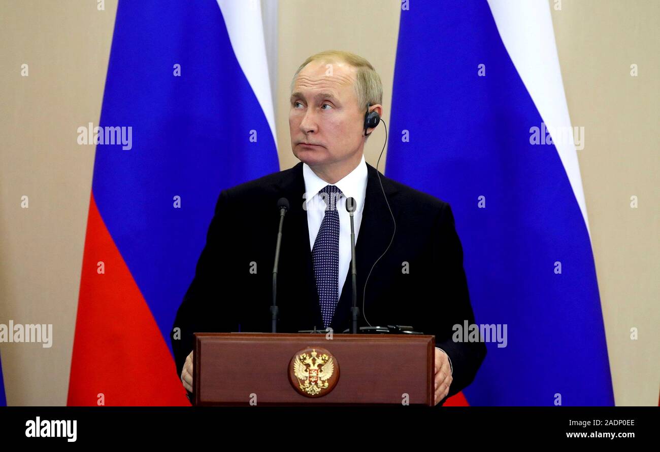 Sochi, Russia. 04 December, 2019. Russian President Vladimir Putin ...