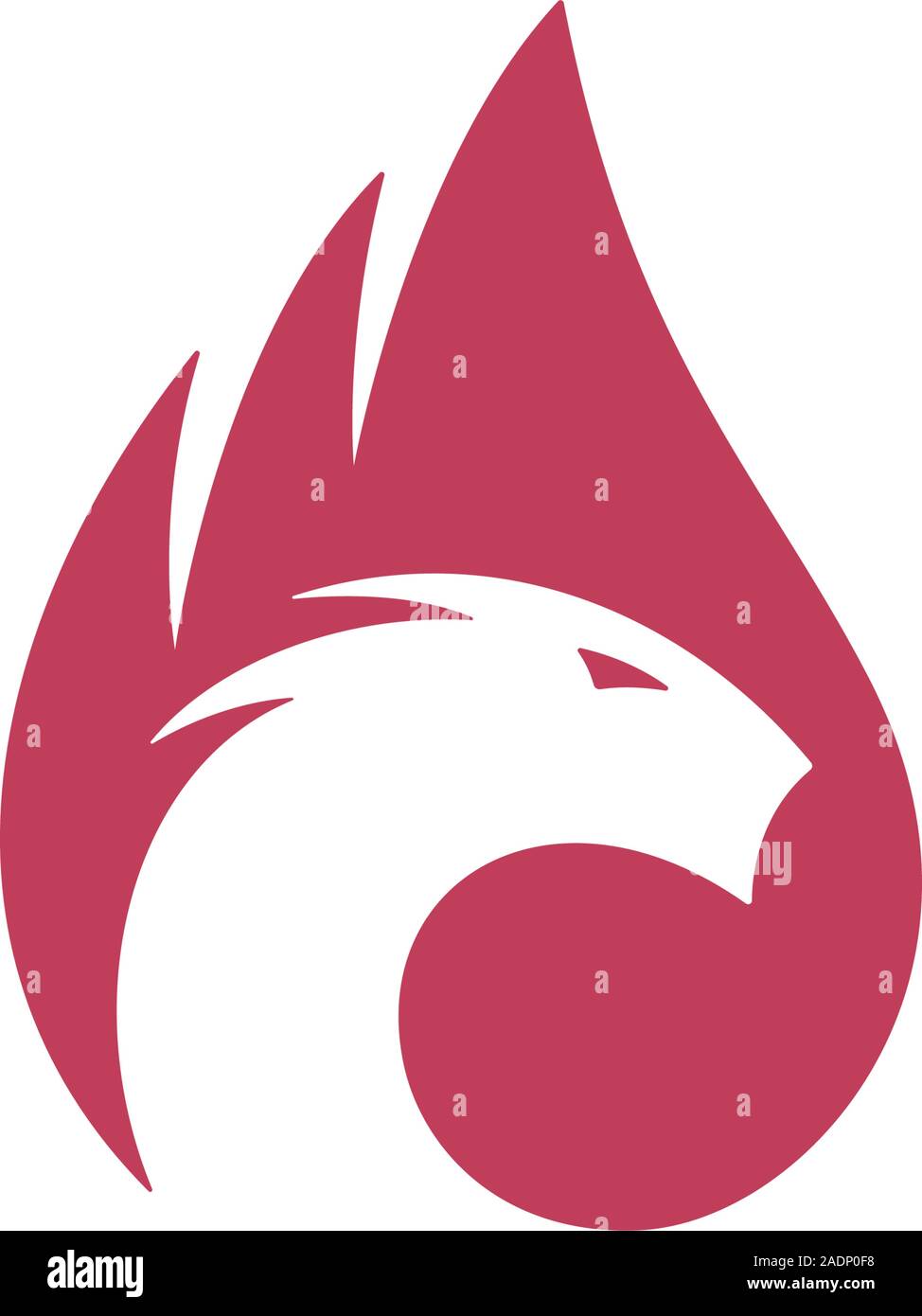 Dragon icon, animal head with fire symbol. Chinese zodiac symbol Stock ...