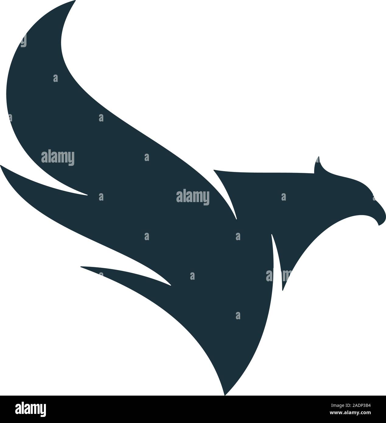 Bird flapping wings Stock Vector Images - Alamy