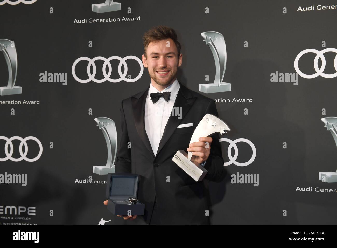 Munich, Germany. 04th Dec, 2019. The winner of the Audi Generation ...