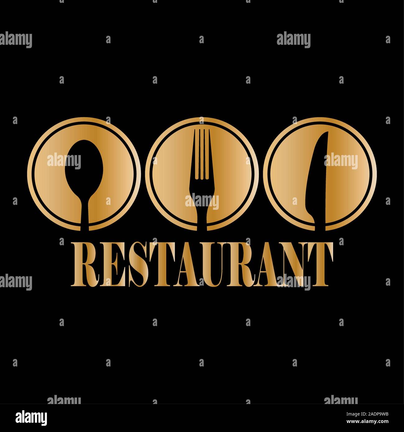 Restaurant logo illustration Stock Vector Image & Art - Alamy