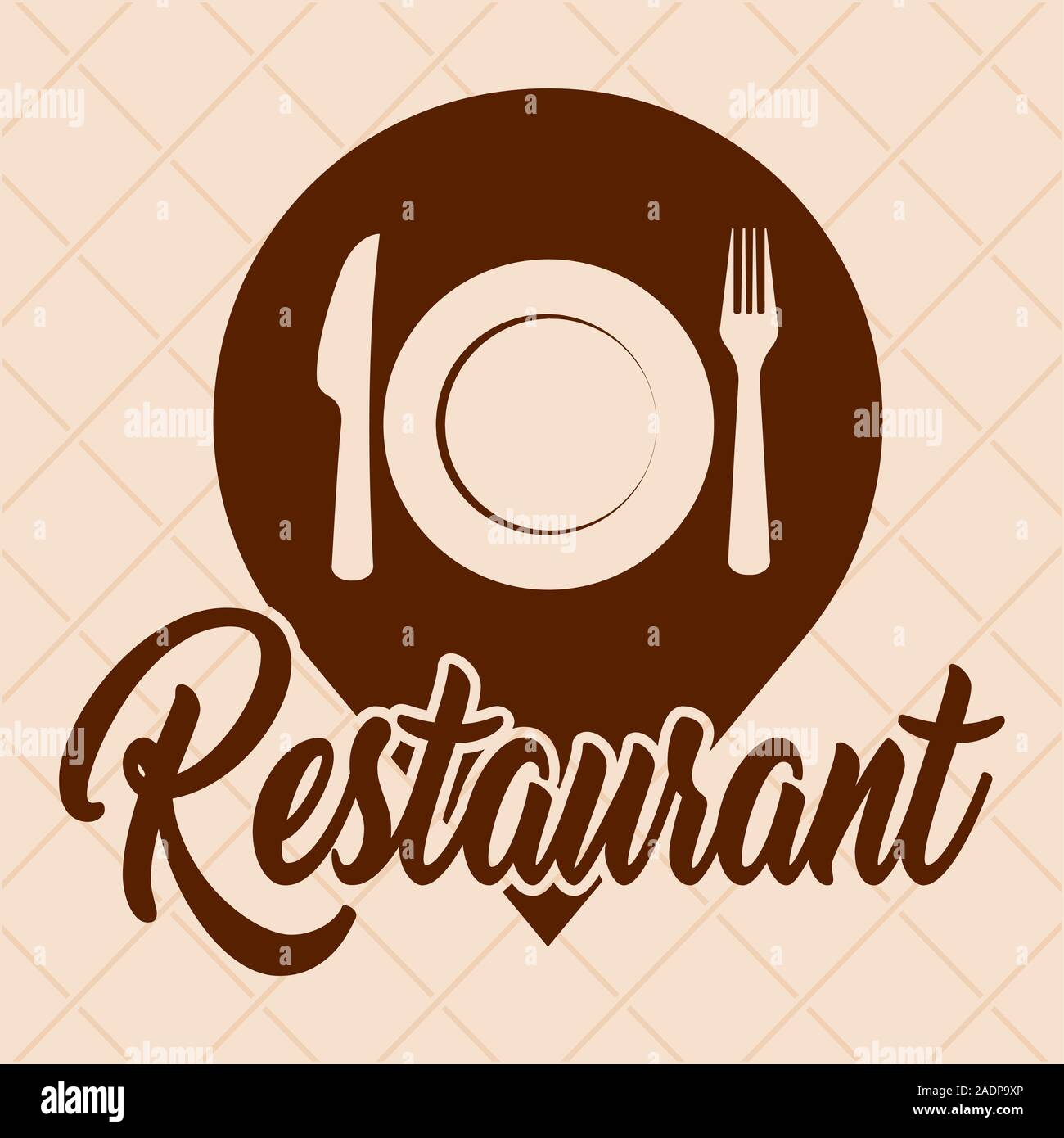 Restaurant logo illustration Stock Vector Image & Art - Alamy