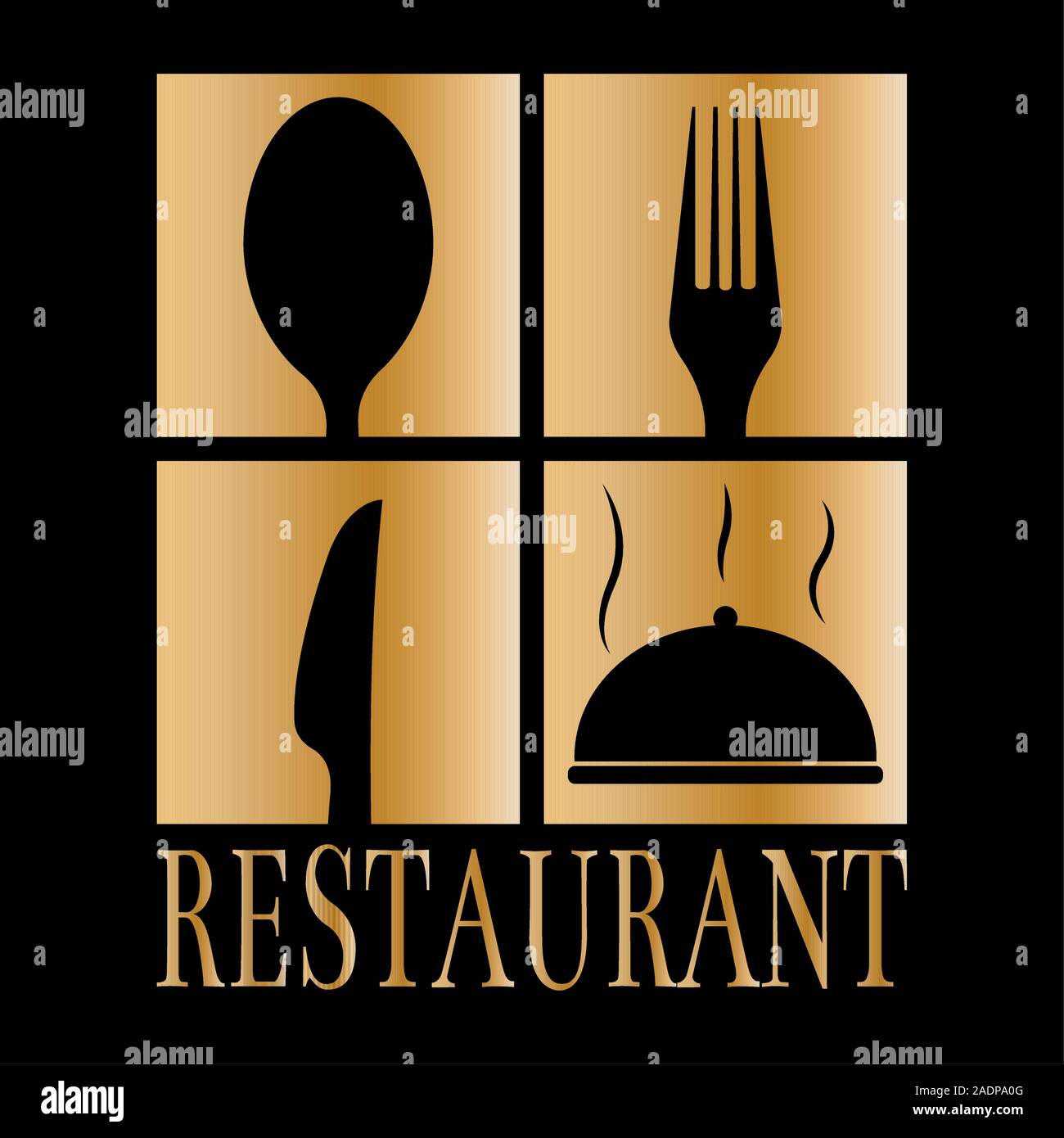 Restaurant logo illustration Stock Vector Image & Art - Alamy