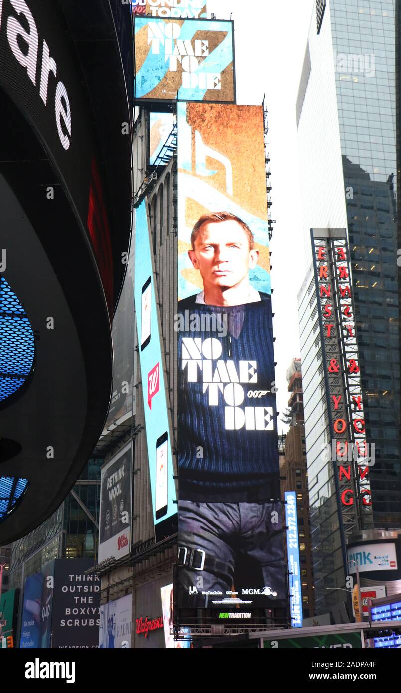 New York, NY, USA. 04th Dec, 2019. Times Square branded for the trailer ...