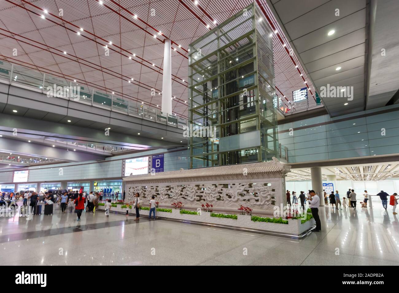 Beijing, China – October 1, 2019: Terminal 3 at Beijing airport (PEK ...