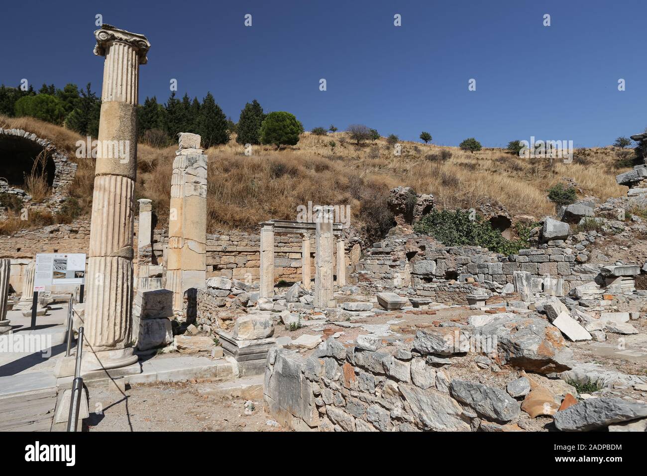 Ruins in Ephesus Ancient City in Izmir, Turkey Stock Photo - Alamy