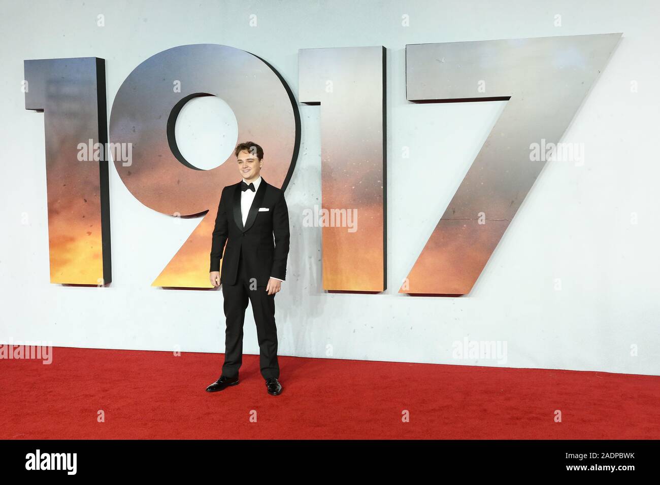 Dean-Charles Chapman, 1917 World Premiere, Leicester Square, London, UK ...