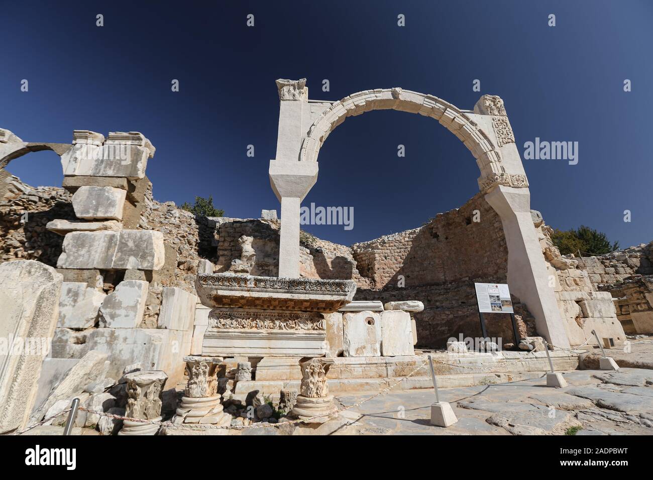 Ruins in Ephesus Ancient City in Izmir, Turkey Stock Photo - Alamy