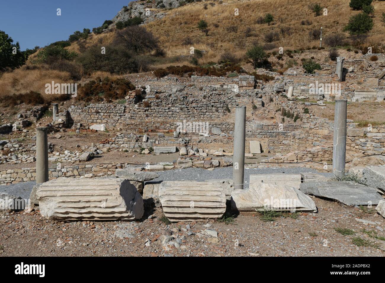 Ruins in Ephesus Ancient City in Izmir, Turkey Stock Photo - Alamy