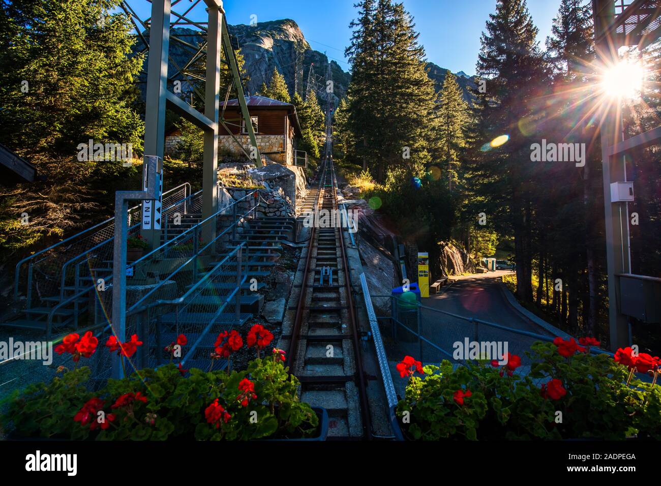 Gelmerbahn train hi-res stock photography and images - Alamy