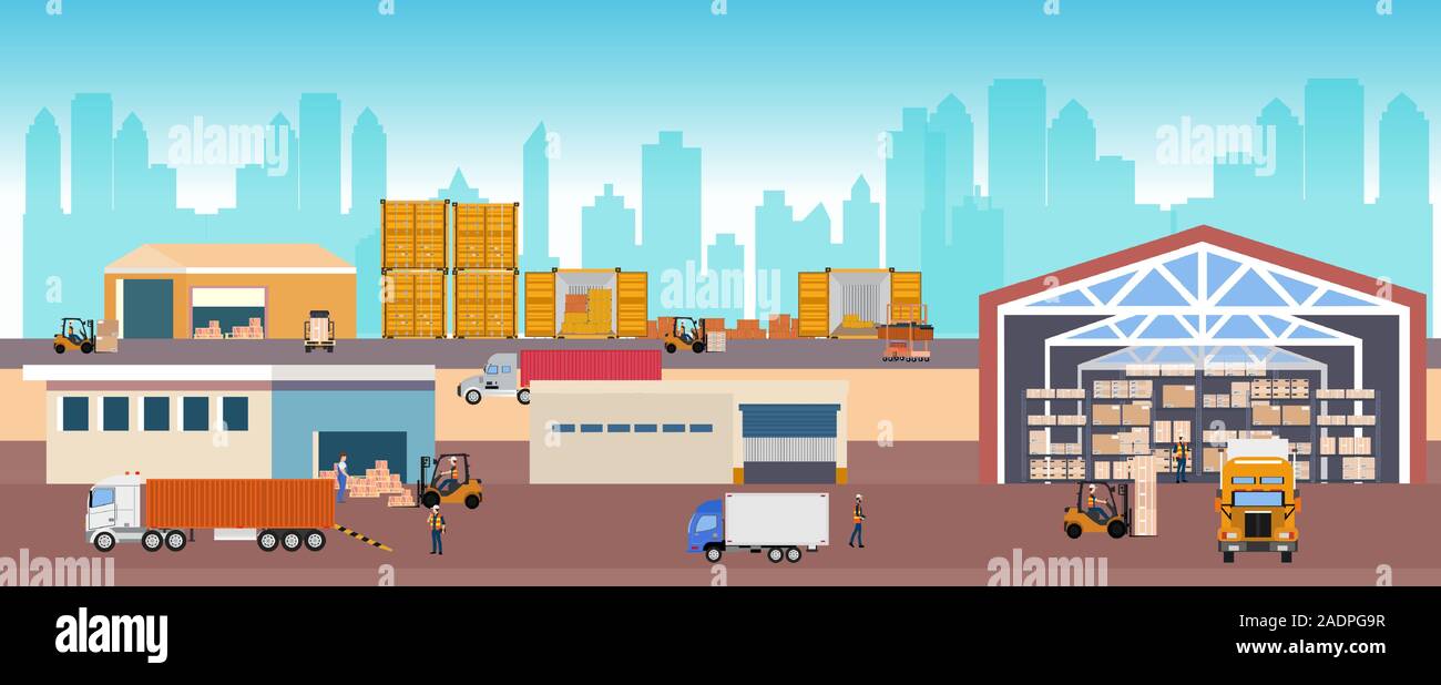 Warehouse vector vectors hi-res stock photography and images - Alamy