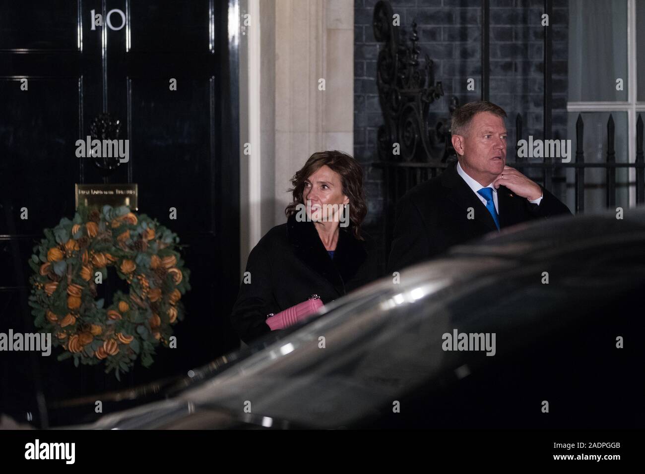 London, UK. 3 December, 2019. Klaus Iohannis, President of Romania ...