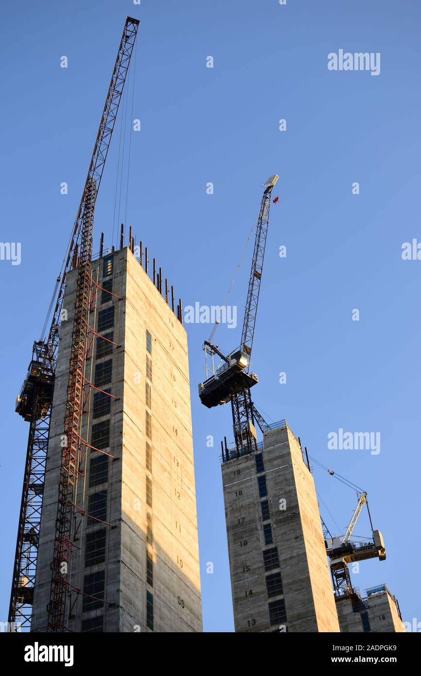 Construction of The Broadway development on Victoria Street London ...
