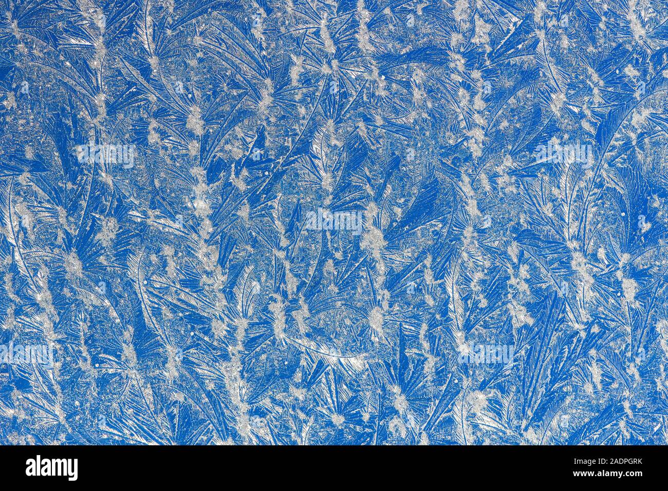 Window frost. Frostwork. Pattern of frost on glass. Ice flowers Stock ...
